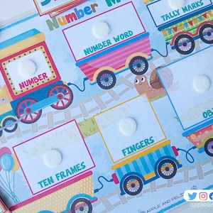 Numbers 1 to 10 Matching Activity for Toddler, Counting Activities ...