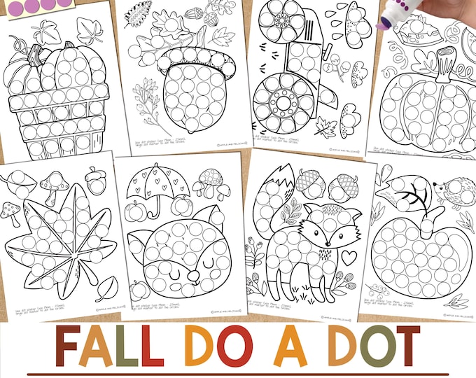 Winter Do a Dot Marker Coloring Pages for Kids, Do A Dot Activity, Dot ...