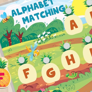 Alphabet Matching Activity, Letter Matching Printable, Uppercase ...