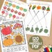 Fall Preschool Kindergarten Activity Packet, Fall Kid Activity ...