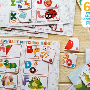 Alphabet Busy Book Toddler Busy Binder, Printable ABC Learning Binder ...