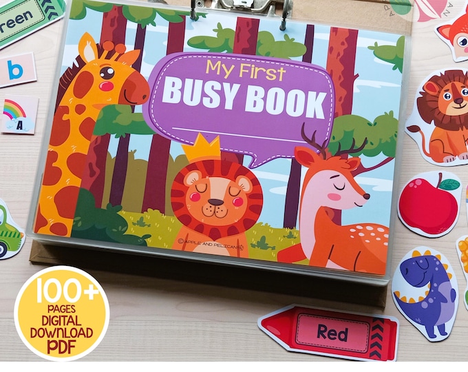 Busy Binder Activity,quiet Book,educational Book Toddler Learning ...