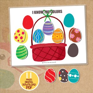 Spring Matching Activity, Spring Busy Binder Toddler Montessori ...