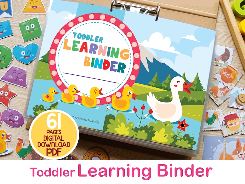 Toddler Busy Book Printable, Preschool Learning Binder, Kindergarten ...
