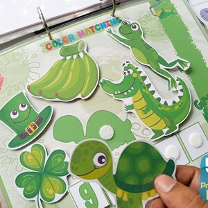 Color Sorting Busy Book Personalized Toddler Learning Binder Printable ...