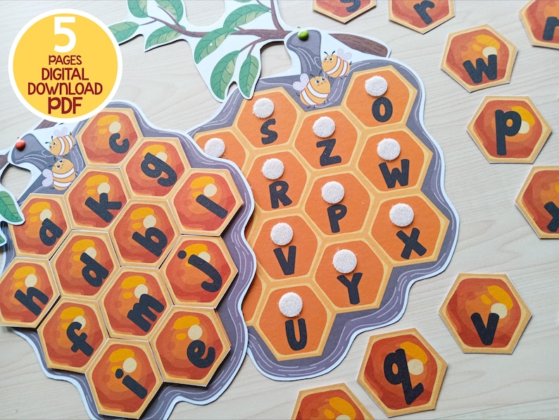 Alphabet ABC Activity for Kid, Preschool Matching Game, Printable ...