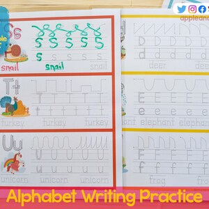 Beginning Sounds Practice Busy Binder, Alphabet Writing Activity ...