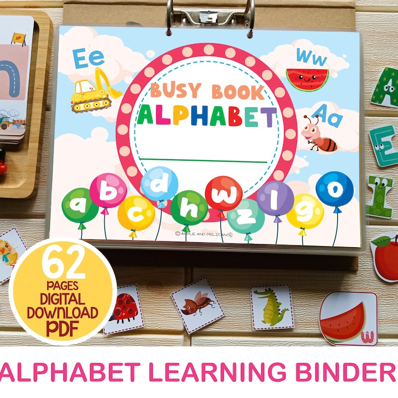 Toddler Busy Book Abcs - Etsy UK