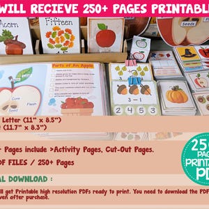 Fall Preschool Activities Packet, Fall Activity for Kids, Autumn ...