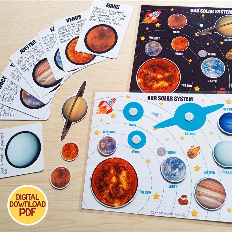 Solar System Preschool Activity Pack Printable, Outer Space Homeschool ...