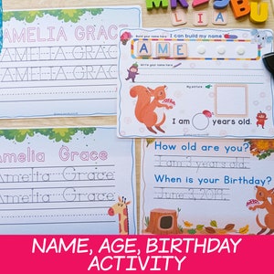 Personalized Name Tracing Practice, Name Spelling Activity Name ...