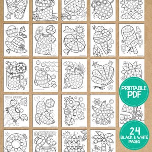 Summer Do a Dot Marker Coloring Pages for Kids, Do A Dot Activity ...