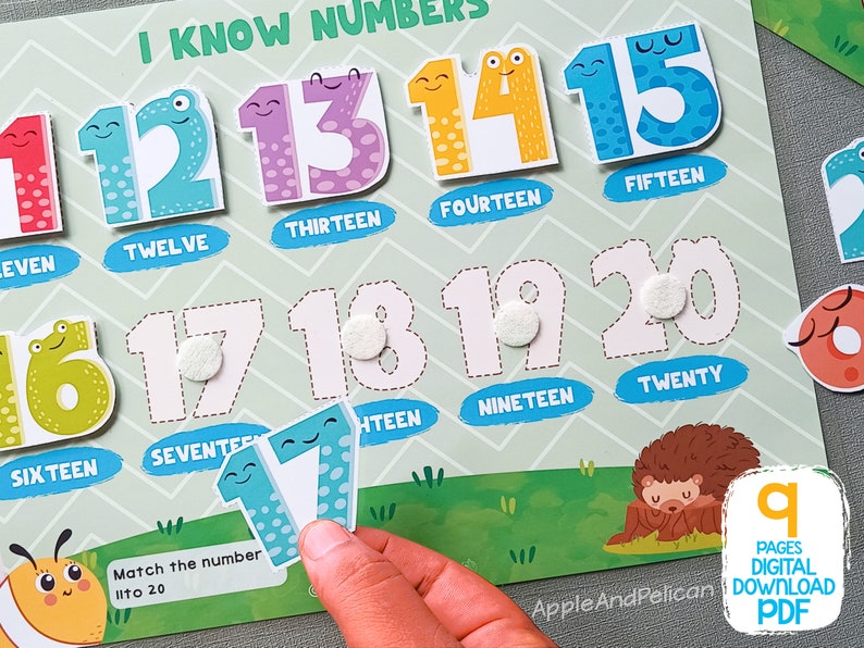 Counting Practice Activity, Printable Number Matching Activity for ...
