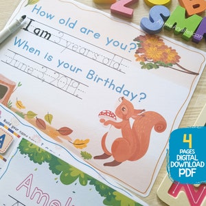 Personalized Name Tracing Practice, Name Spelling Activity Name ...