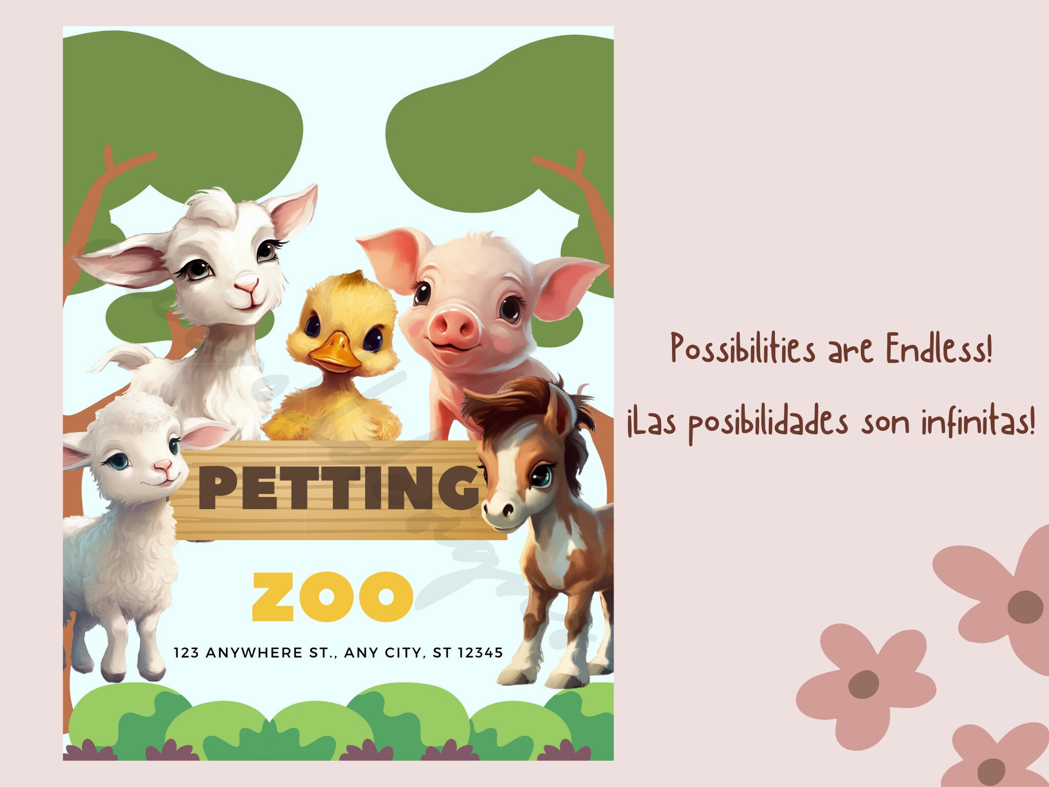 Adorable Animals Farm Friends Clipart Pack Transparent PNG Commercial ...