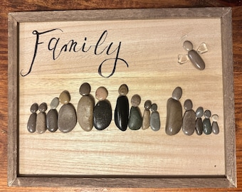 Pebble Art Extended Family - Etsy