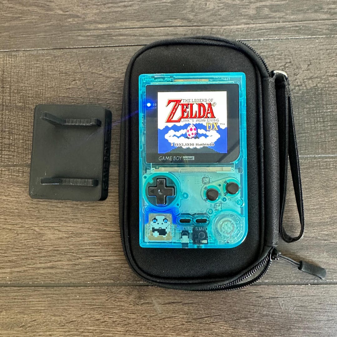 Gameboy Pocket Color MGBC POCO Clear Blue Froggo Regulator With Case - Etsy