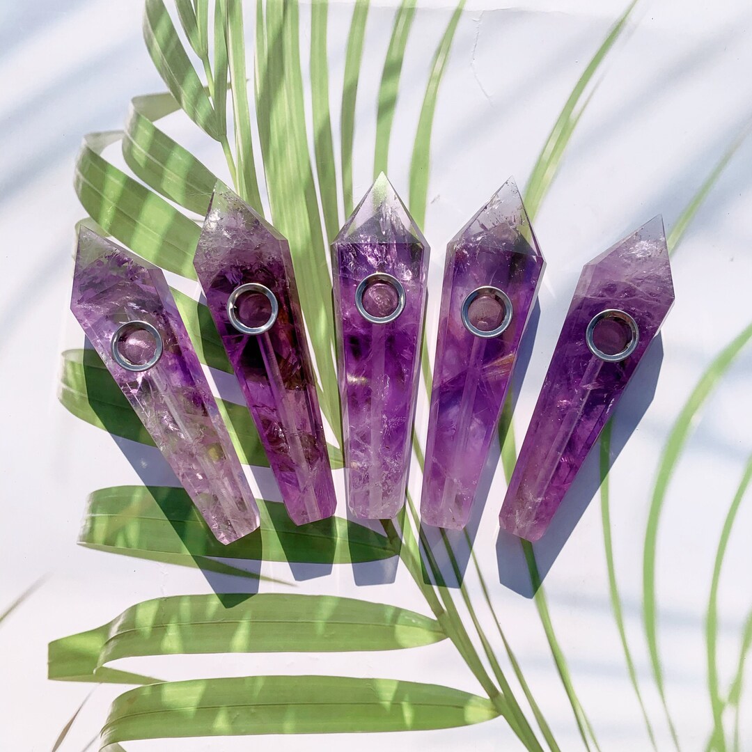 Handmade Gemstone Smoking Pipes,amethyst Smoking Pipes,crystal Pipe ...