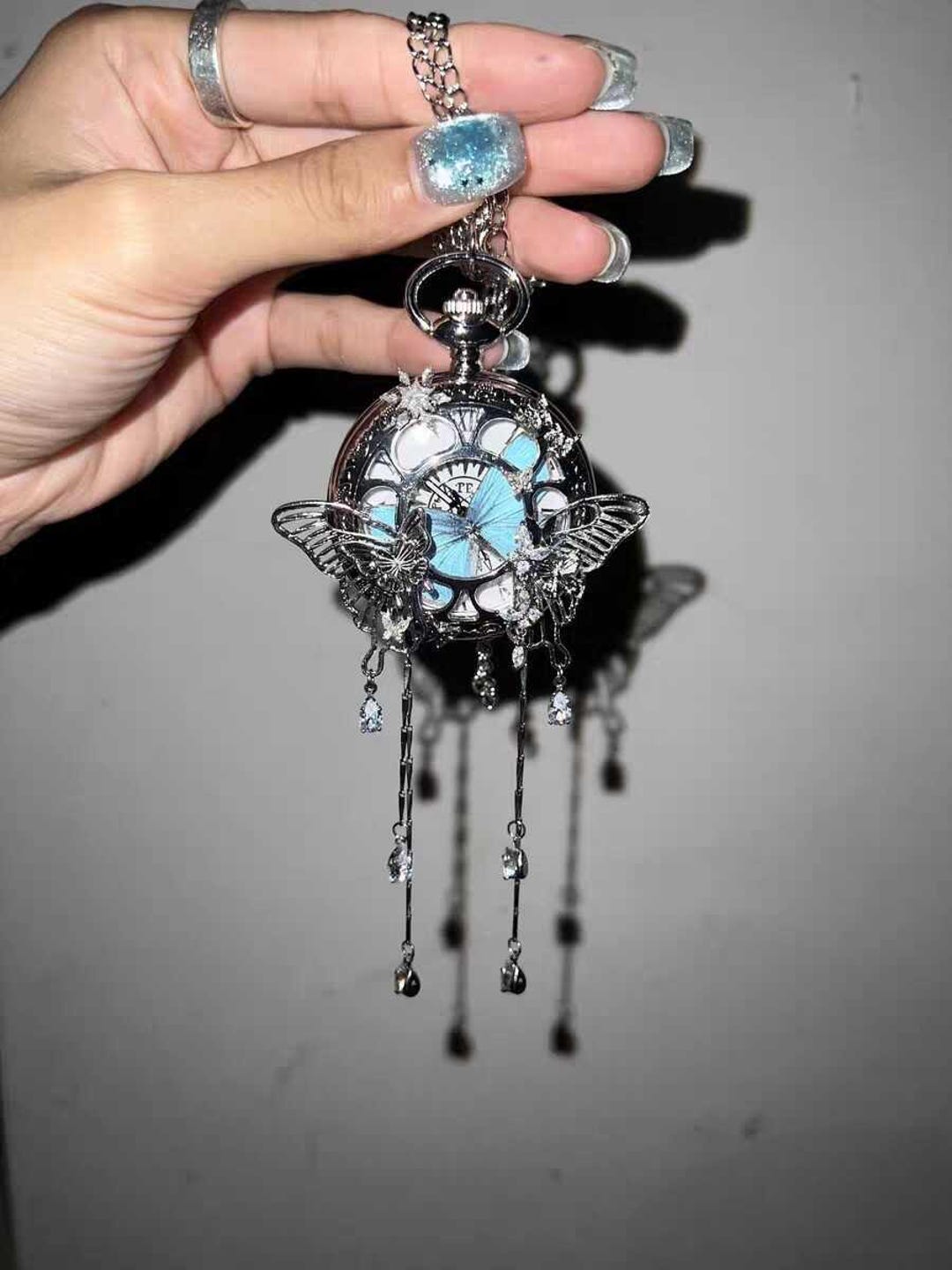 Yunnan Butterfly Wing Pocket Watch | Vintage Steampunk Style With ...