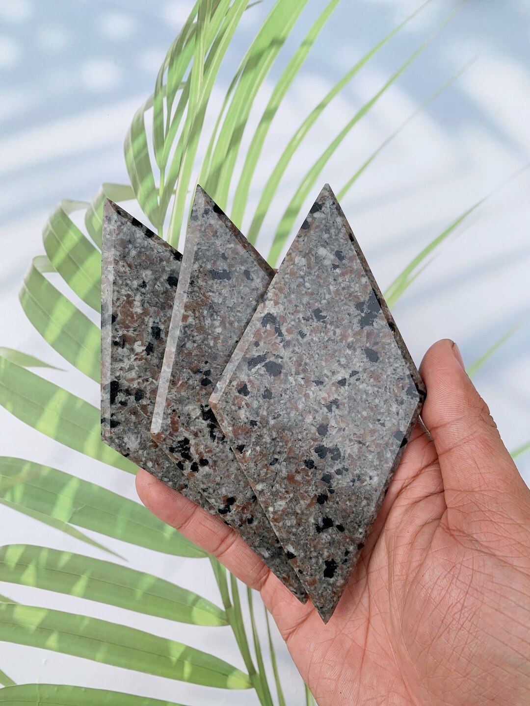 Natural Yooperlite Free Form Hand-carved Diamond Crystal, Empowering ...