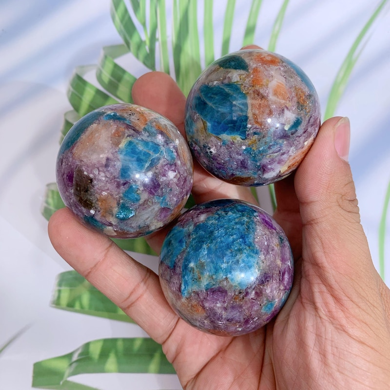 Blue Lepidolite Sphere - Etsy UK
