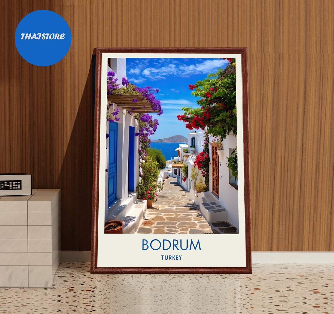 Bodrum Poster Bodrum Art Bodrum Print Bodrum Painting - Etsy