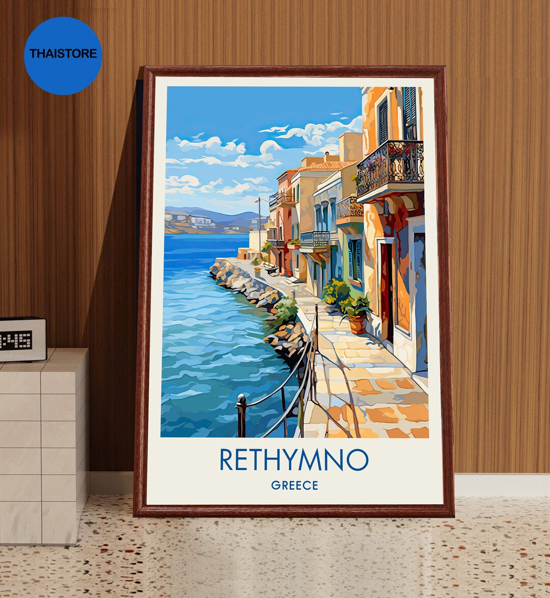 Rethymno Poster Rethymno Art Rethymno Print Rethymno - Etsy