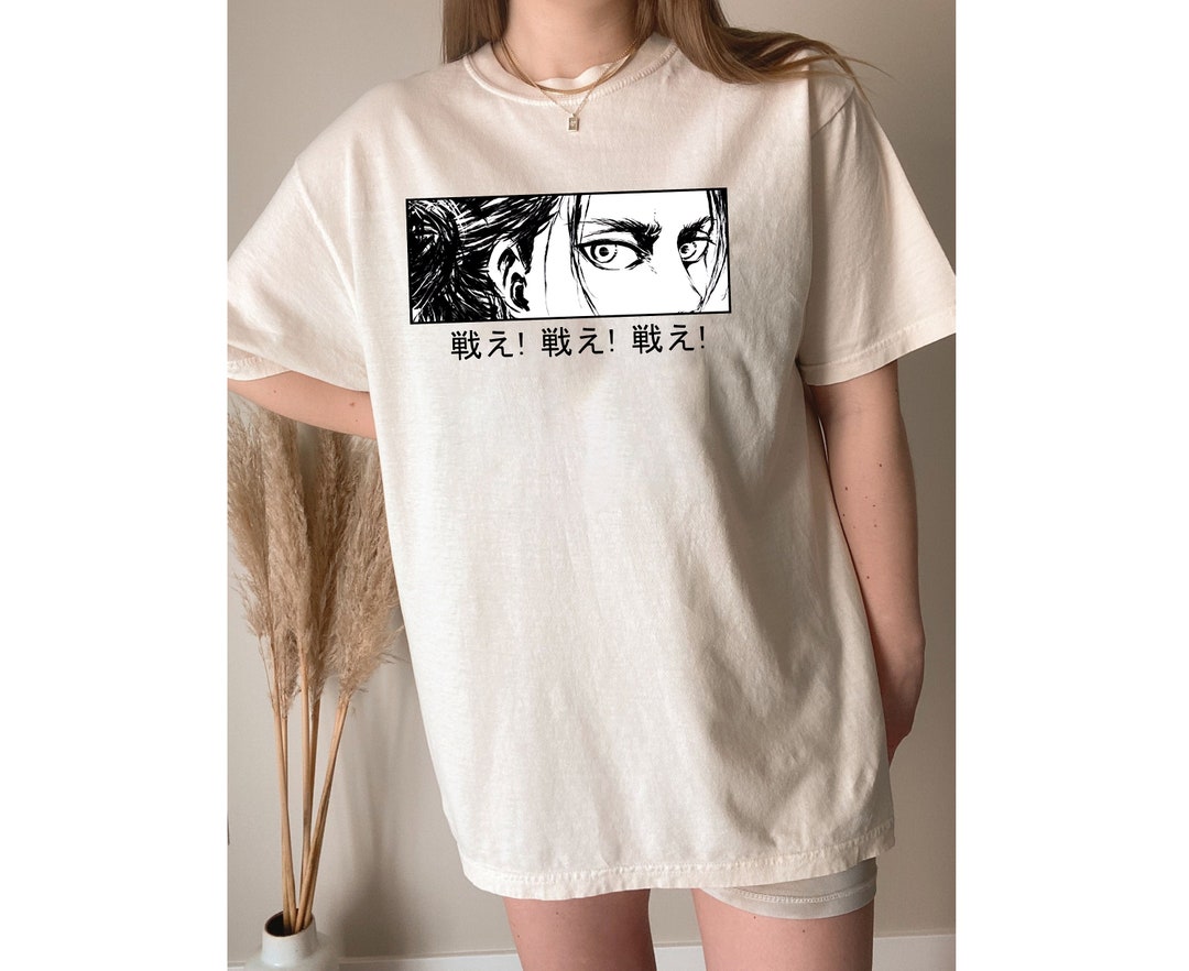 Eren Yeager Shirt Eren Yeager Tshirt Anime Shirt Attack on - Etsy