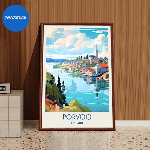 Porvoo Map Poster - Etsy