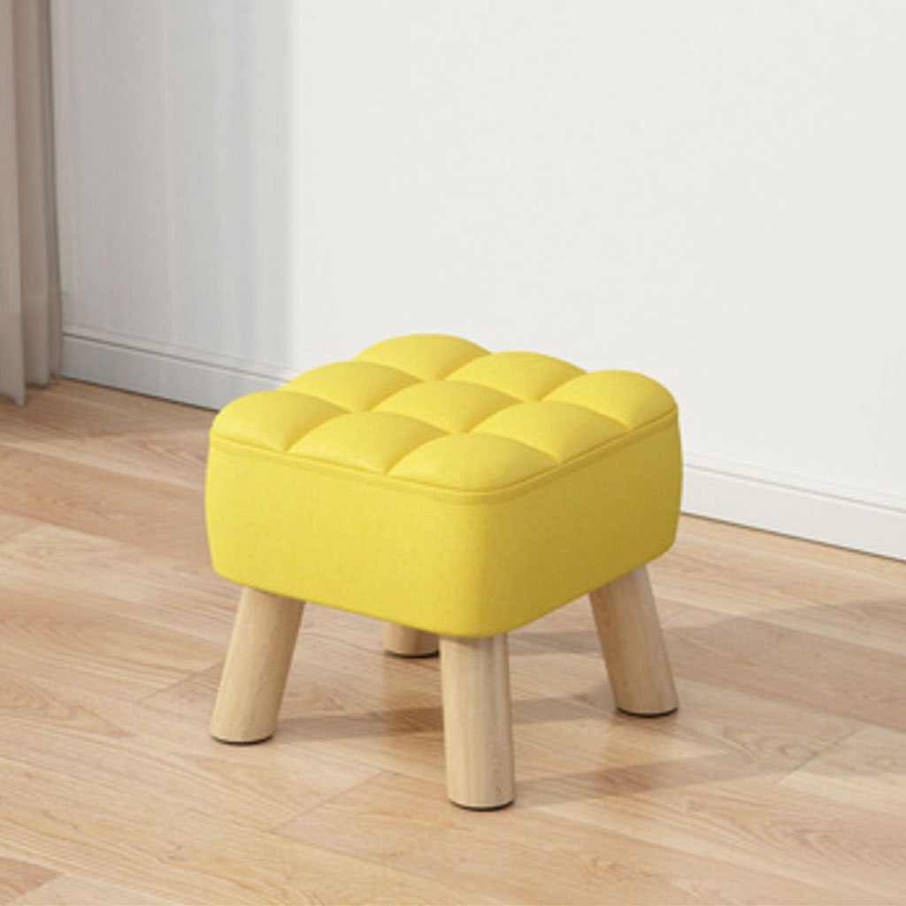 Solid Wood Stool, Modern Sofa Stool, Simple Square Stool, Living Room ...
