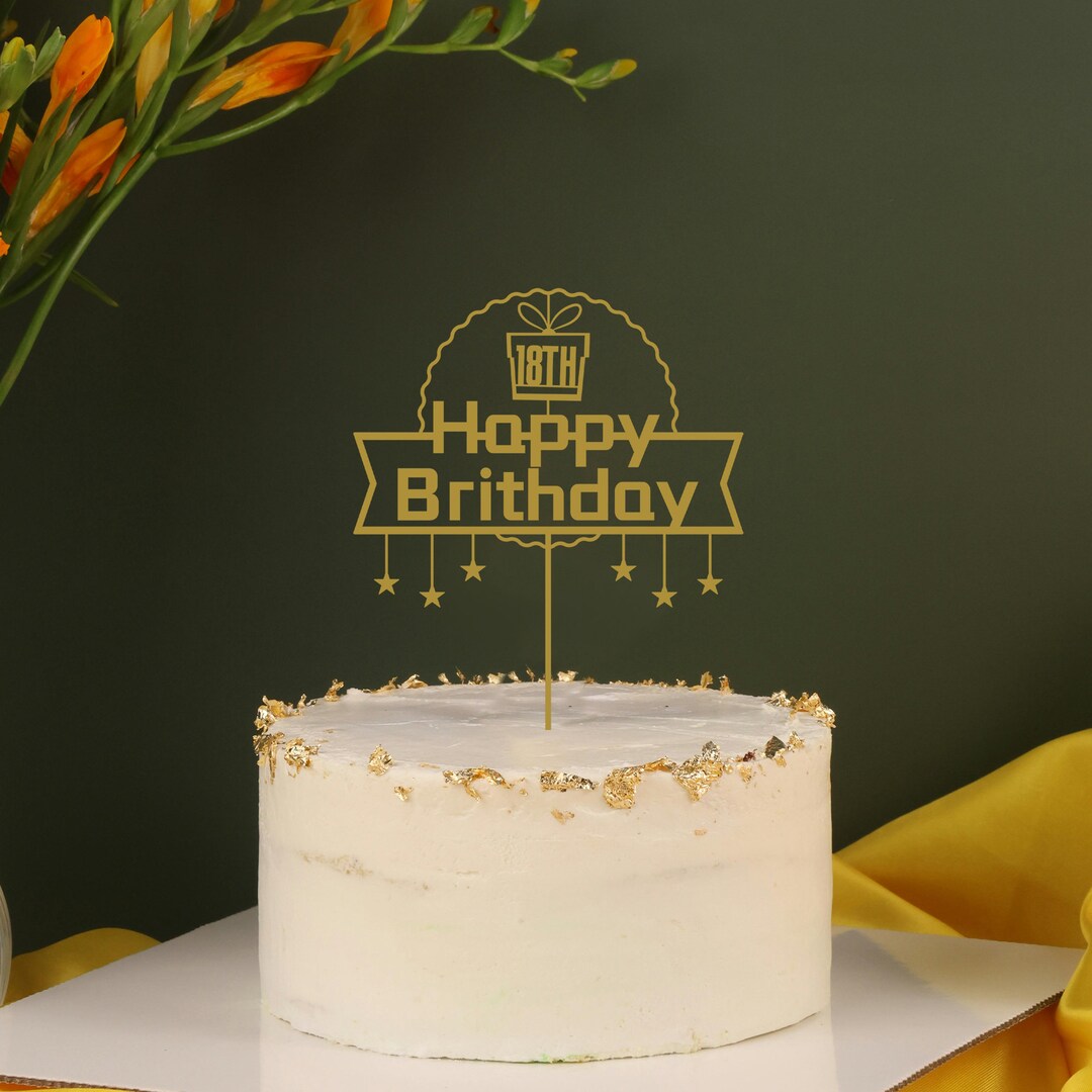 Personalized Birthday Cake Topperacrylic Birthday Cake Topper - Etsy
