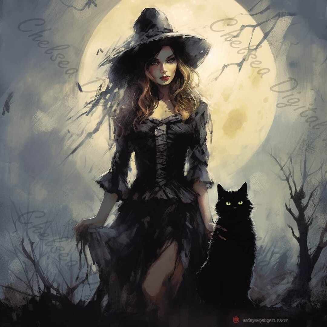 Witches Printable Art Wall Art 4K Jpgs 12 Witchy Witches and - Etsy