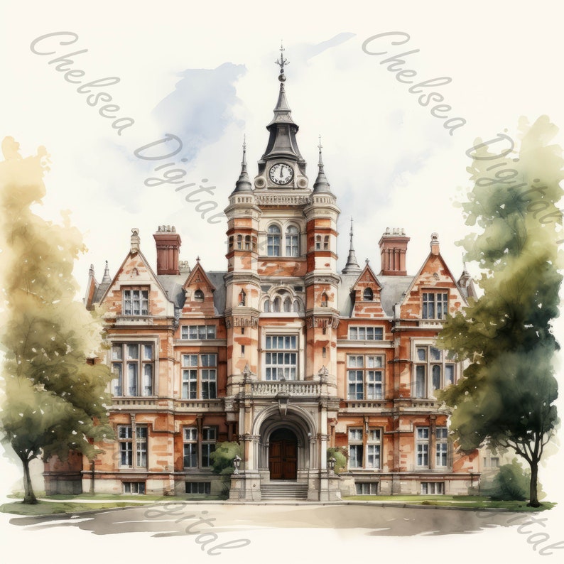 20 Delightful Watercolor Victorian School Days Clip Art – Teachers ...