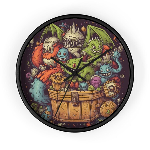 Monster Wall Clock - Etsy