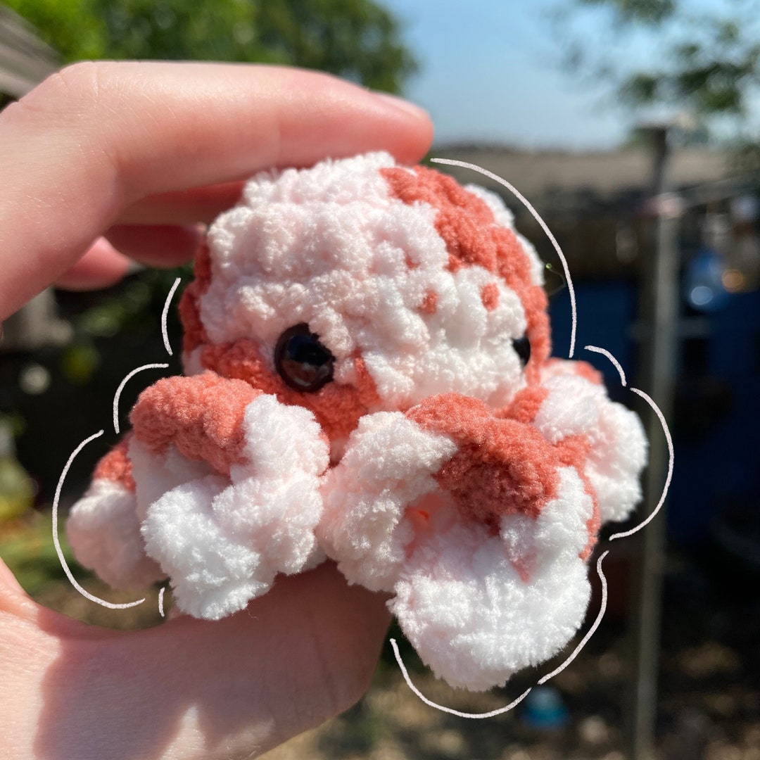 Mini Baby Octopus Plush Octo Plushie Camouflage Crochet - Etsy