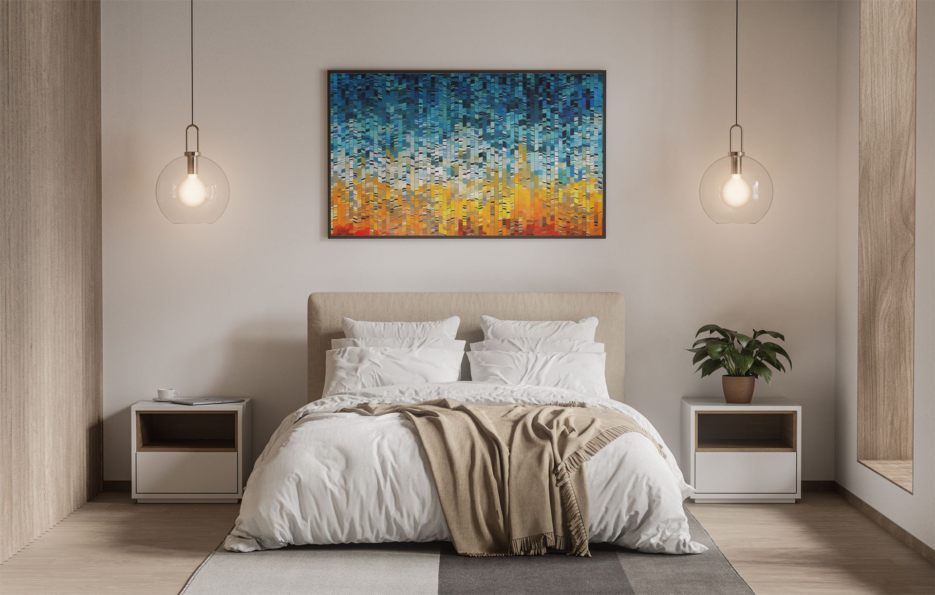 Stunning Visual Symphony: Sound Wave Inspired Music Wall Art - Unique ...