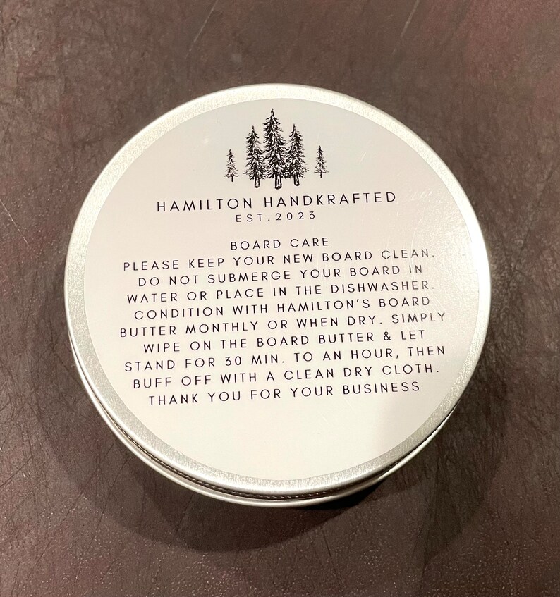 Hamilton Board Wax -food Safe Wood Conditioner - Etsy