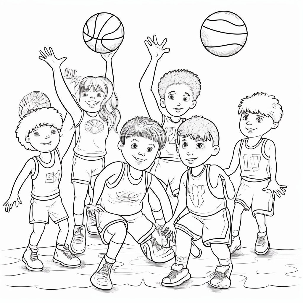 80 Pages Book of Sports Coloring Pages for Kids. All 80 Pages for Just ...