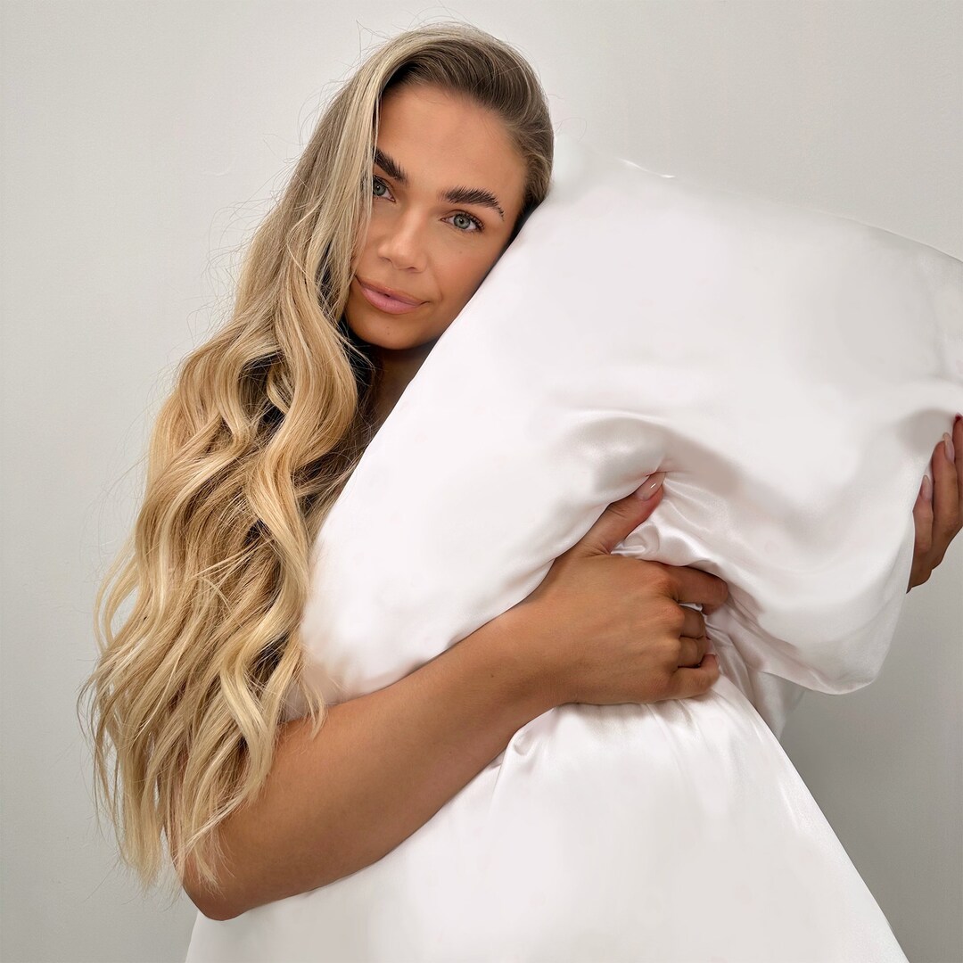 100% Pure Mulberry Silk Satin Pillowcase, Satin Silk Pillowcase, Heavy ...