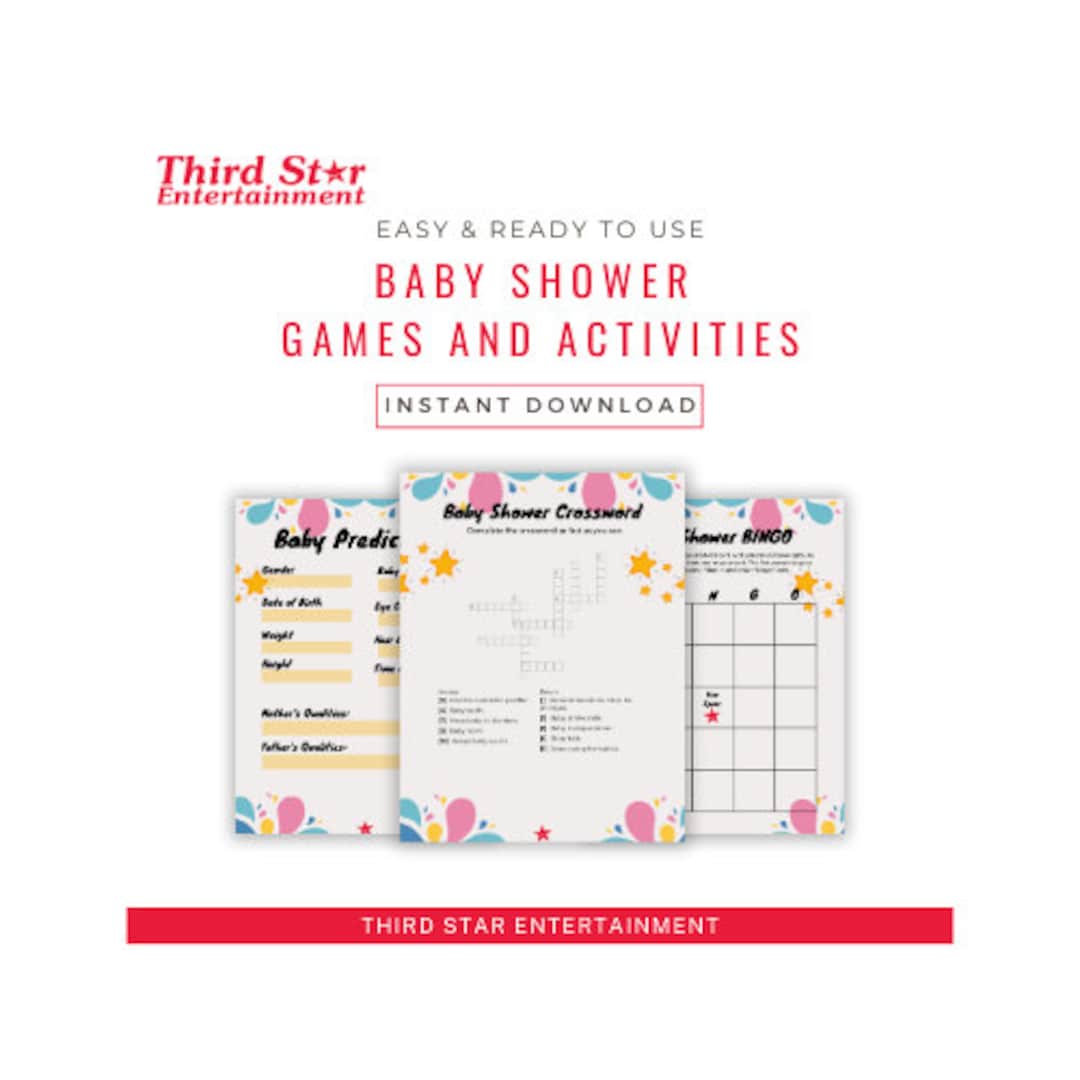 Printable Baby Shower Games and Activities: Fun and Interactive Baby ...