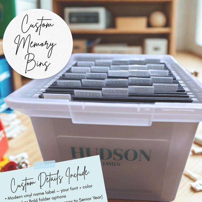 The School Years Memory Box - Etsy