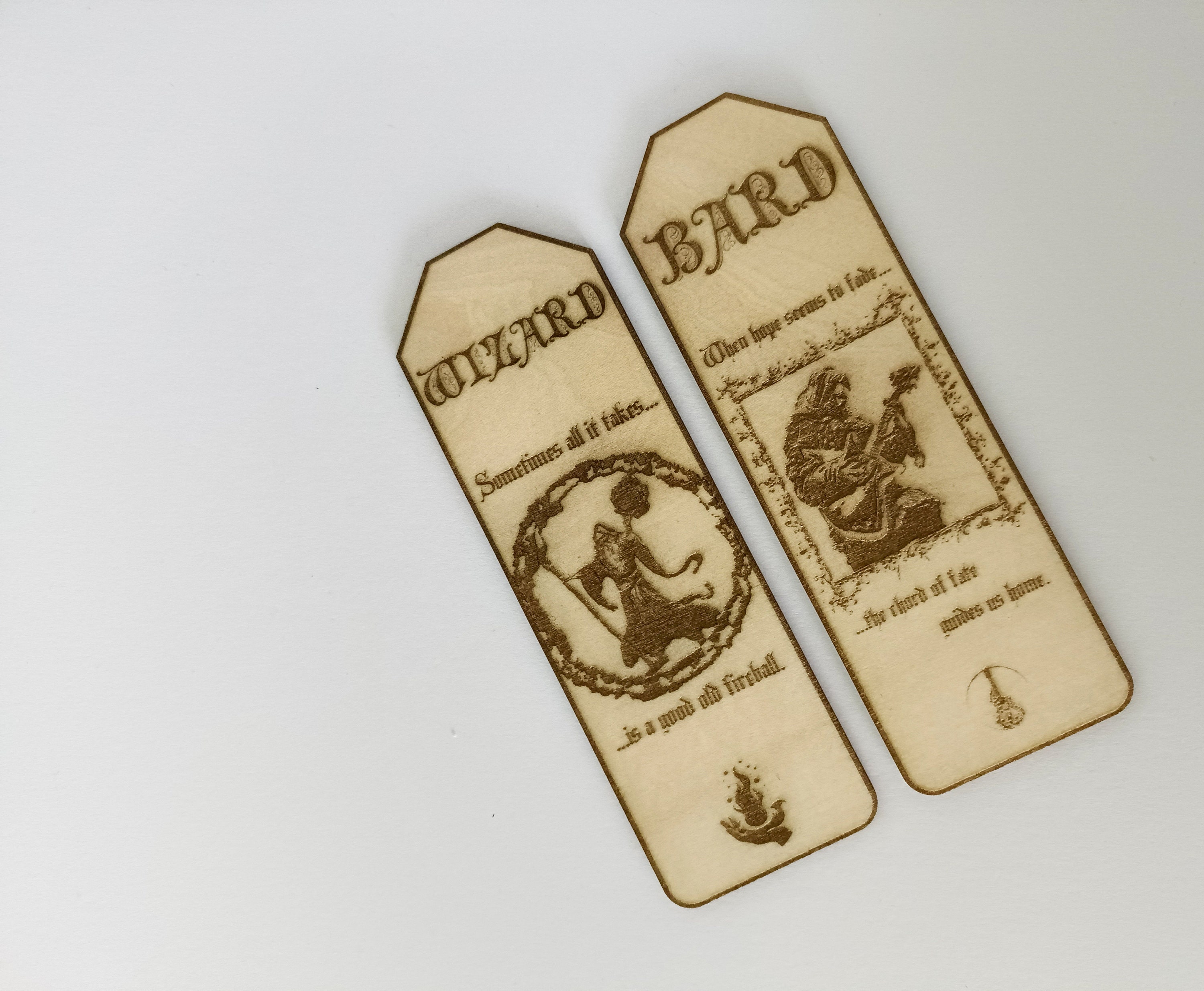 RPG Bookmarks SVG Laser Cut Digital Files Bundle 12 Character Designs ...