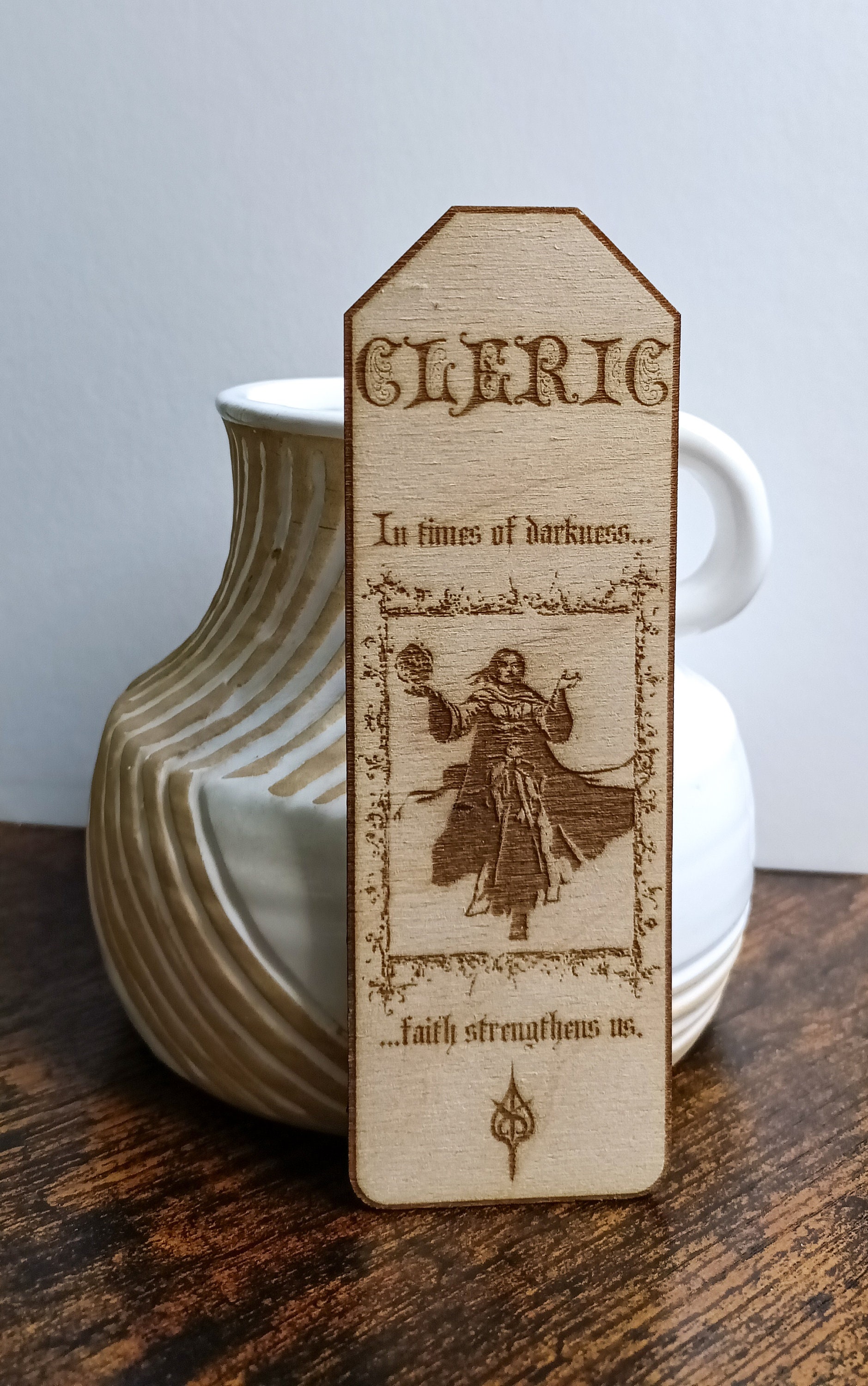 Cleric Bookmark SVG Laser Cut Digital Files Laser Ready Wood - Etsy
