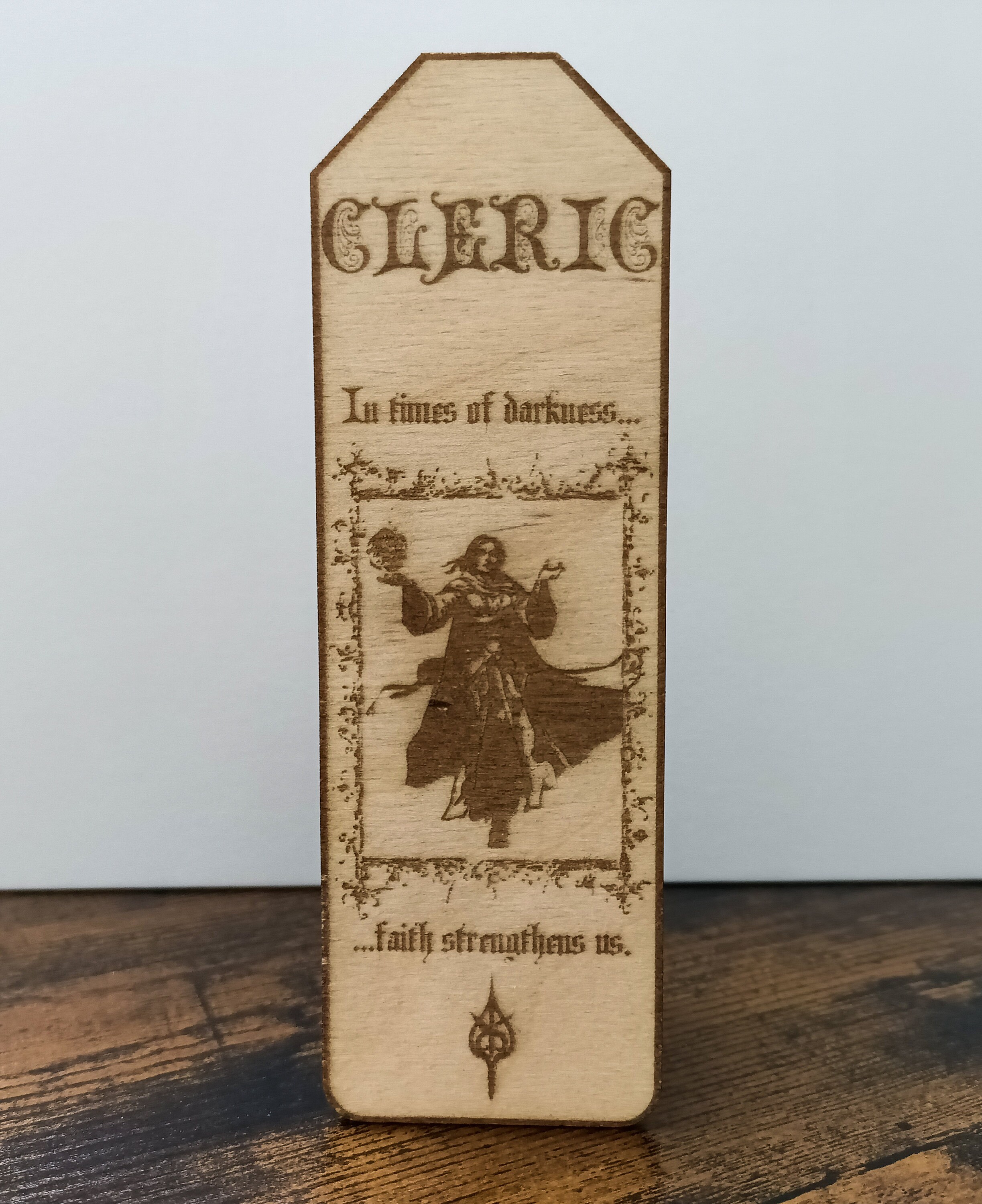 Cleric Bookmark SVG Laser Cut Digital Files Laser Ready Wood - Etsy