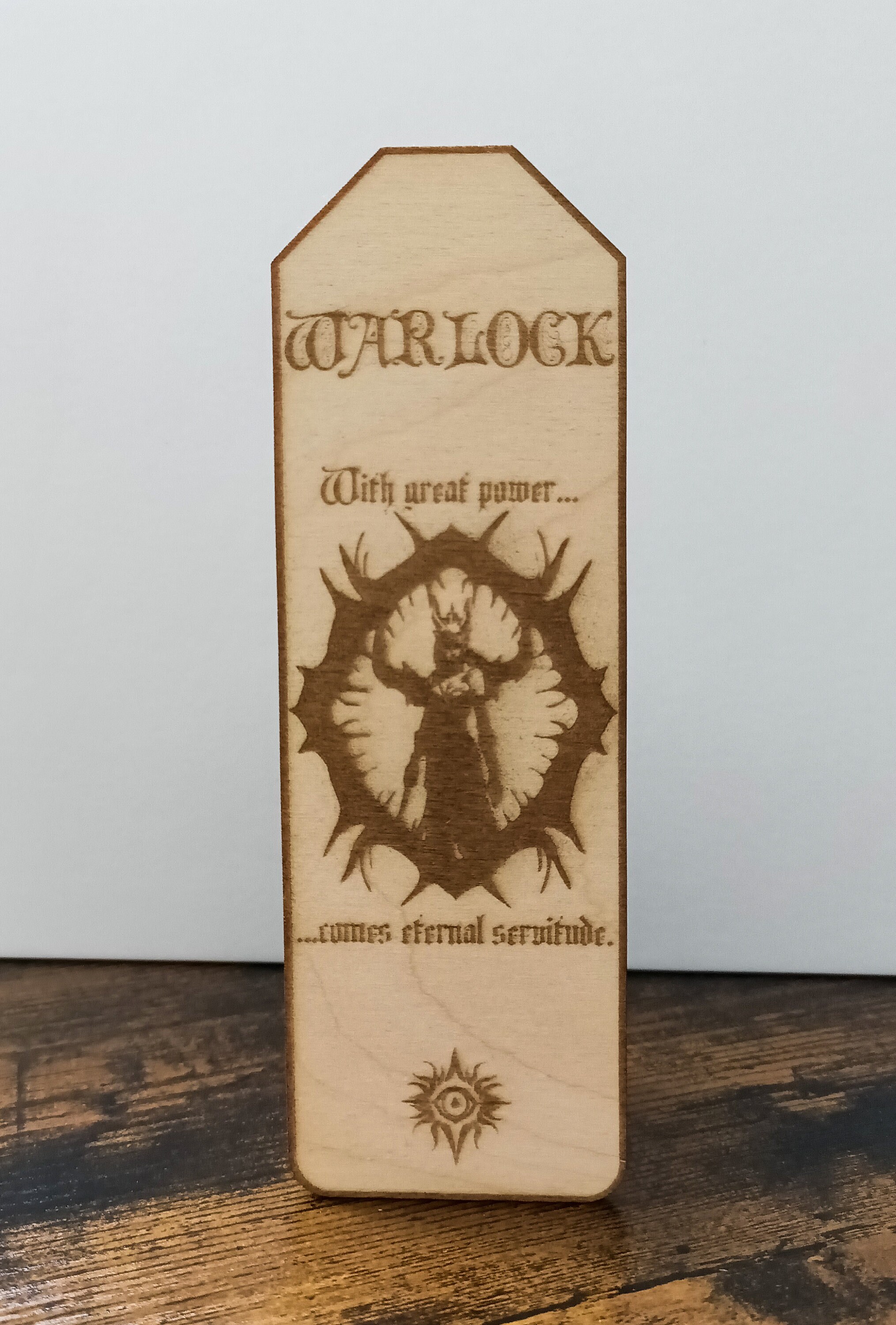 Warlock Bookmark SVG Laser Cut Digital Files Laser Ready Wood ...