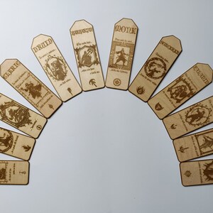 RPG Bookmarks SVG Laser Cut Digital Files Bundle 12 Character Designs ...