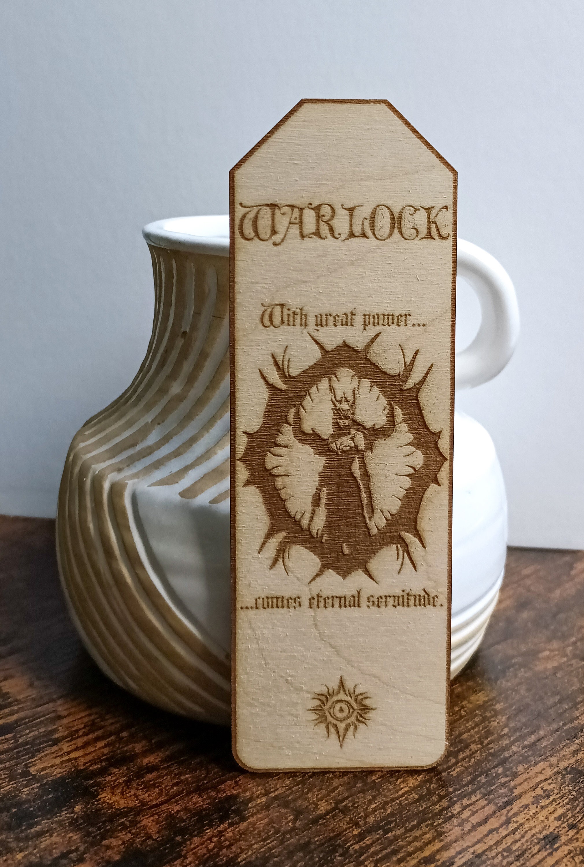 Warlock Bookmark SVG Laser Cut Digital Files Laser Ready Wood ...