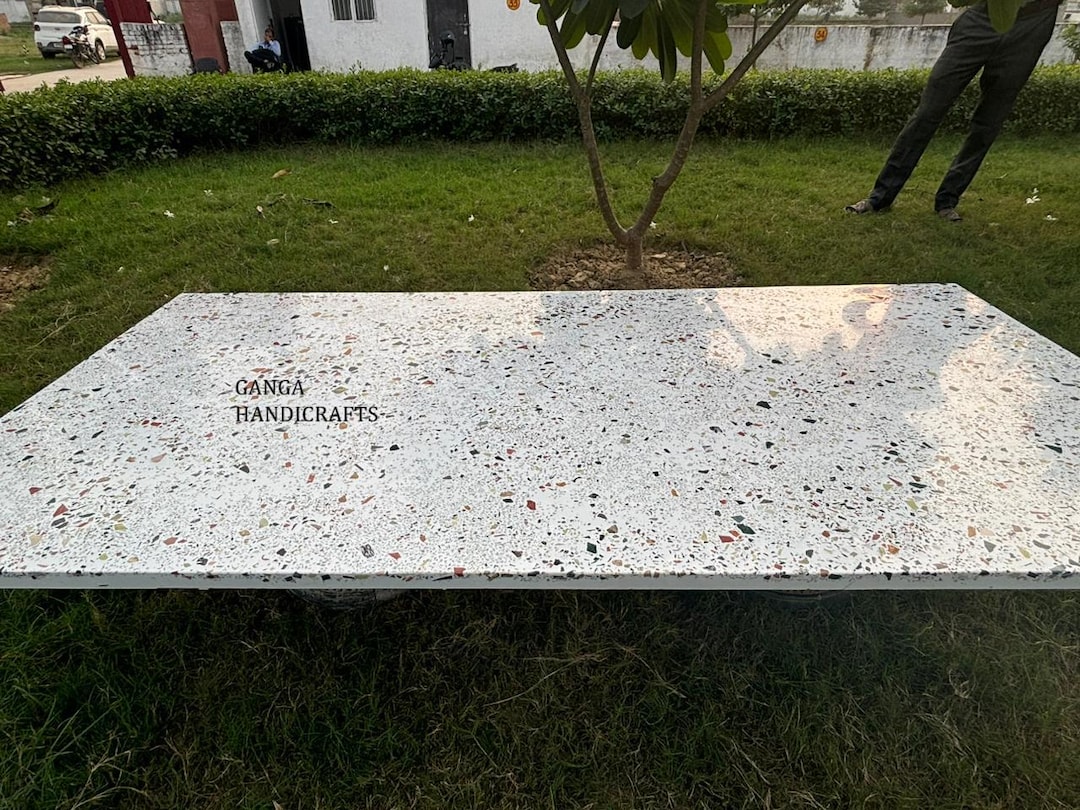 Big Size Terrazzo Dining Table, Vanity Top, Island Table Top, Kitchen ...
