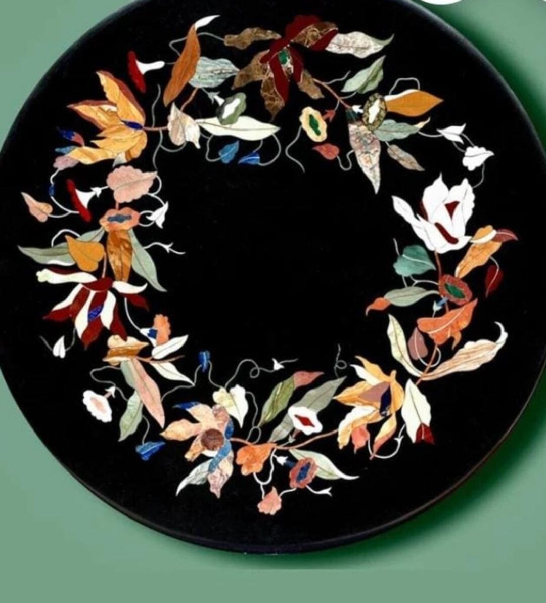 Handmade Marble Inlay Coffee Table, Marble Table Top, Pietradura Work ...