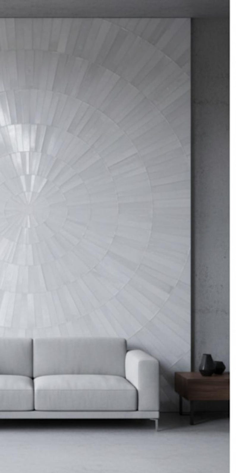 Handmade Selenite Wall Panel, Healing Stone Backsplash, Modern Interior ...